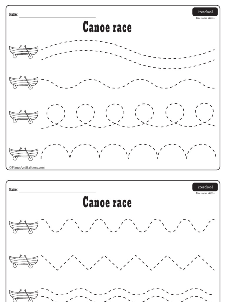 Tracing Lines Worksheets For 3 Year Olds | PDF