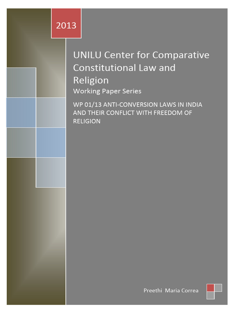 Anti-Conversion Laws in India and Their Conflict With Freedom of ...
