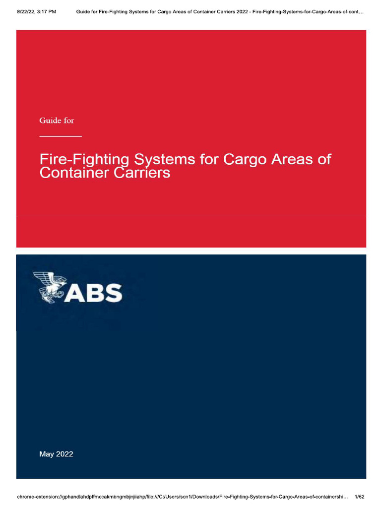 ABS Rules Cont Ship FFSystem | PDF
