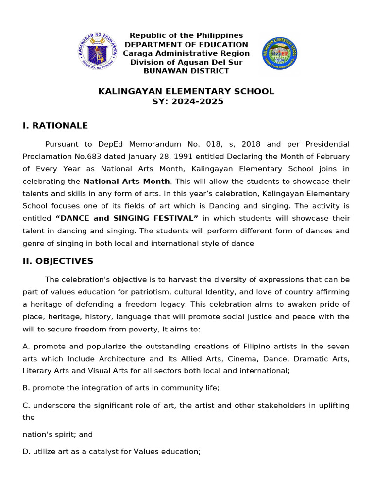 Activity Design Mapeh 2024-2025 | PDF