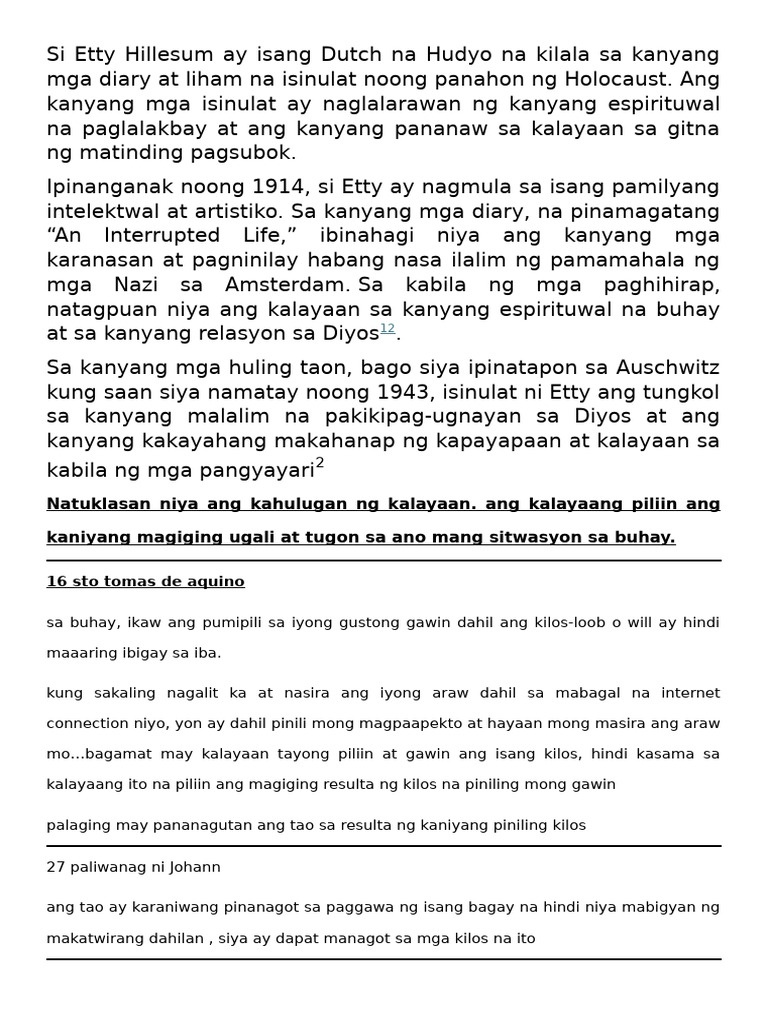 Si Etty Hillesum Ay Isang Dutch Na Hudyo Na Kilala Sa Kanyang Mga Diary ...