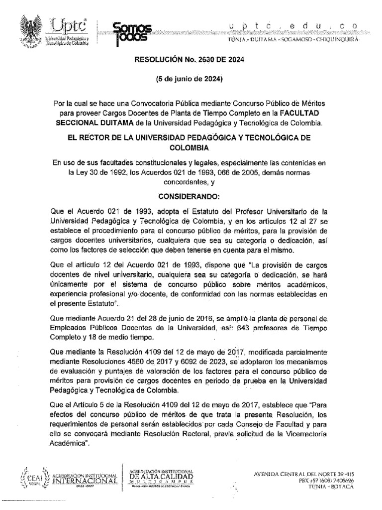 Resolucion 2630 2024 | PDF
