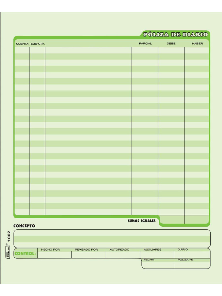 Poliza De Diario Pdf