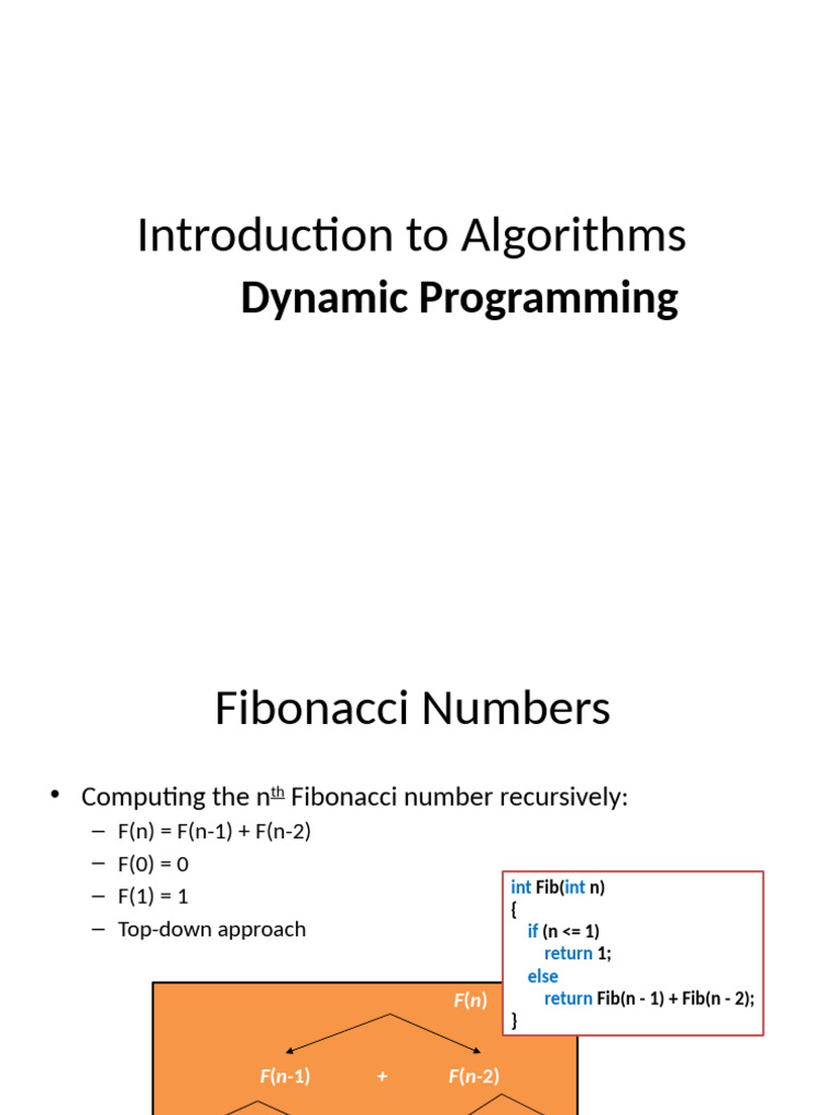 3.1 Dynamic Programing | PDF
