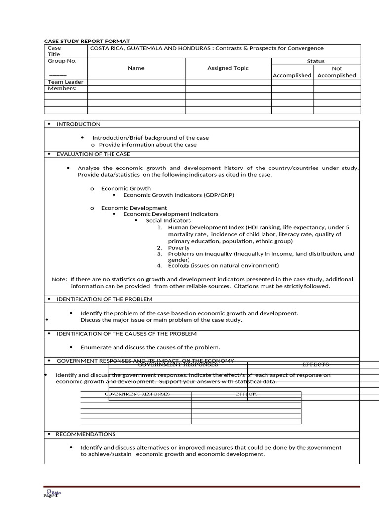 Case Study Costa Rica | PDF