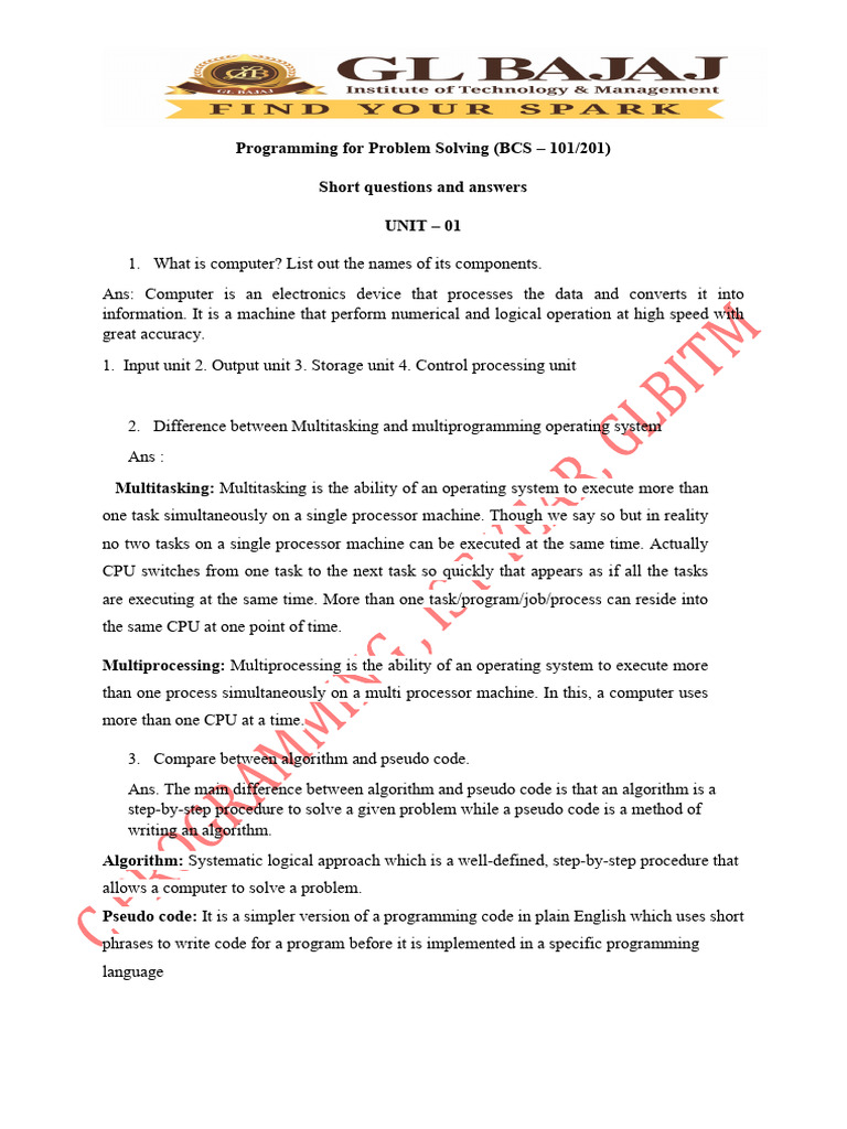 PPS Final Short QA | PDF