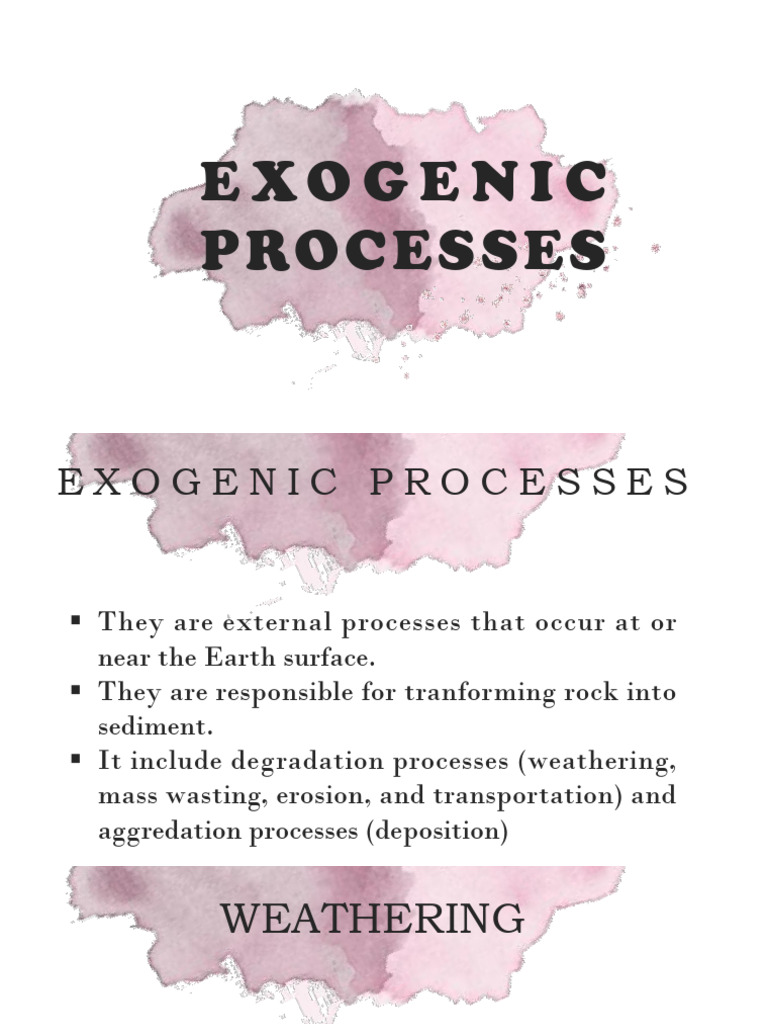 Exogenic Processes | PDF