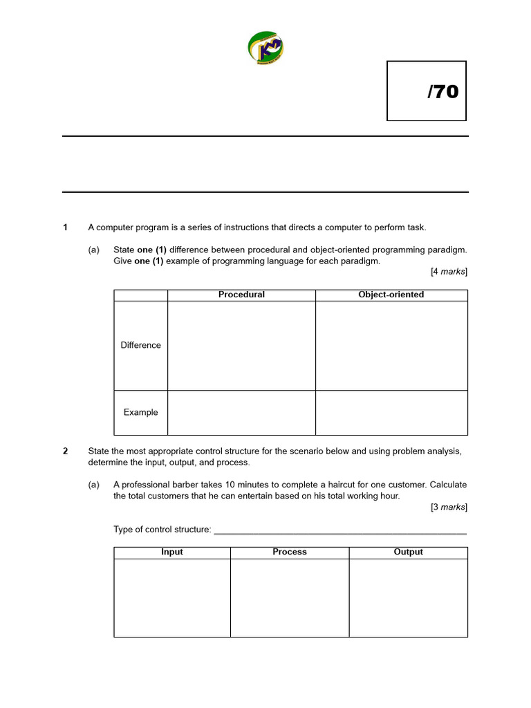 KMM SC025 Prapspm 2023 - 2024 - Q | PDF
