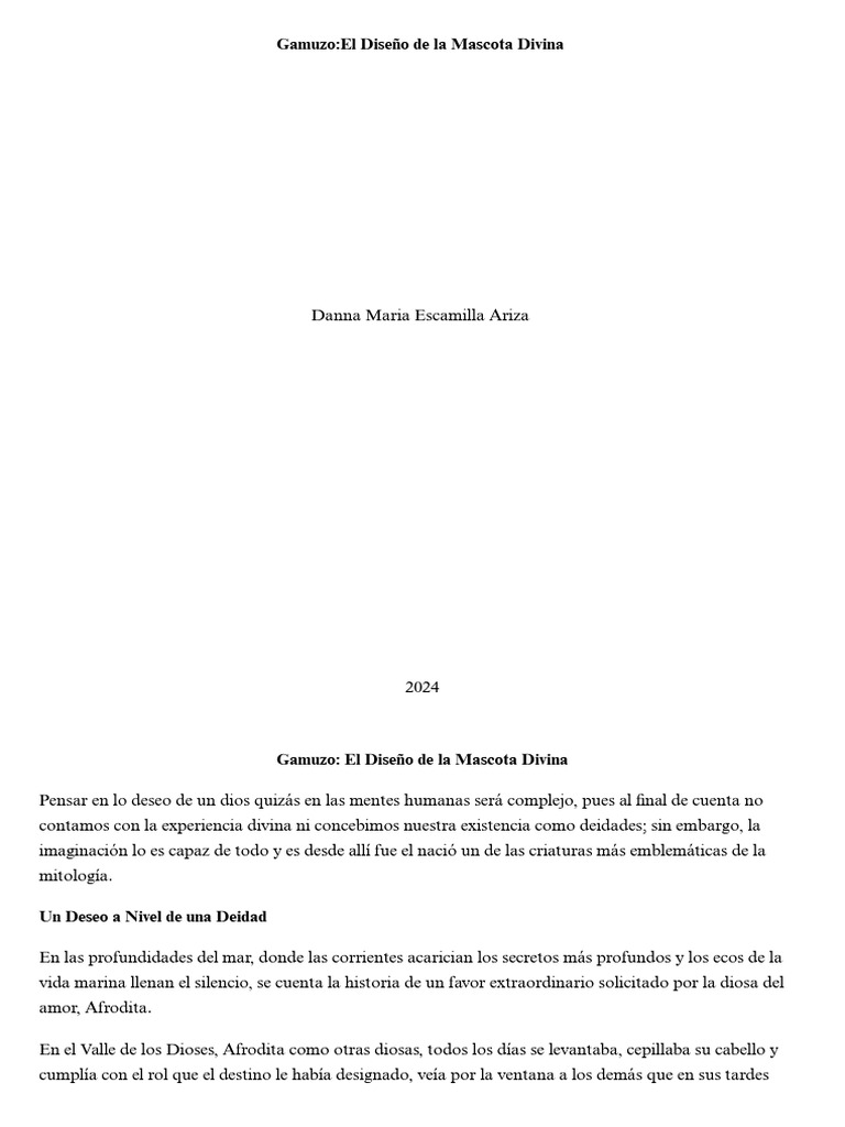 El Mito - Gamuzo - Docx - 20240816 - 170646 - 0000 | PDF