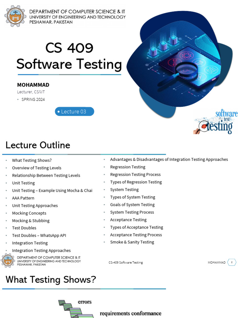 ST Lecture03 SP24 | PDF