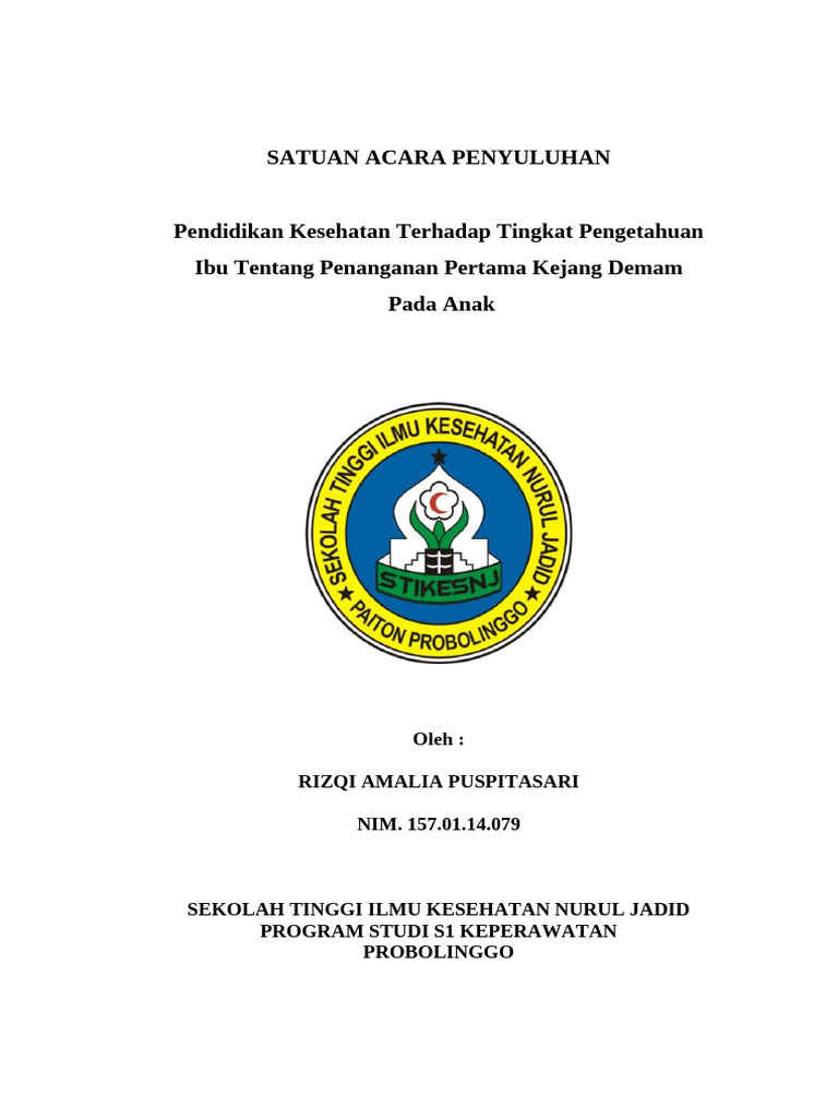 Contoh SAP Dan Leaflet | PDF