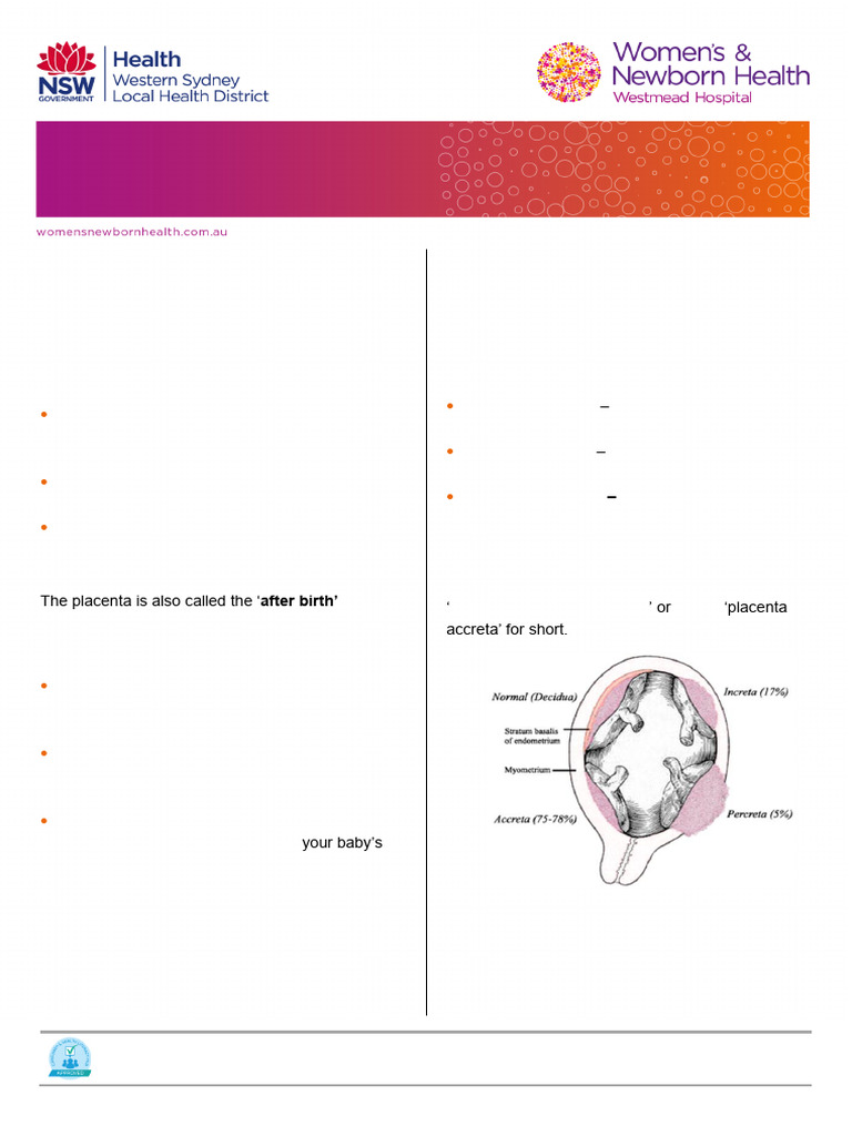FACT SHEET Placenta Accreta - Final | PDF