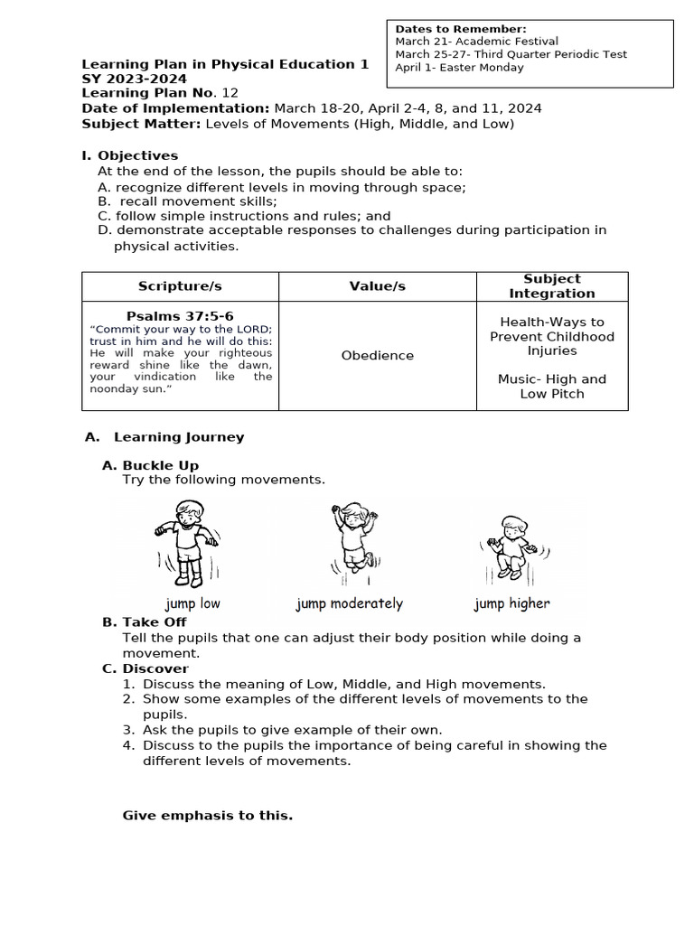 Week 12 - Levels of Movements | PDF