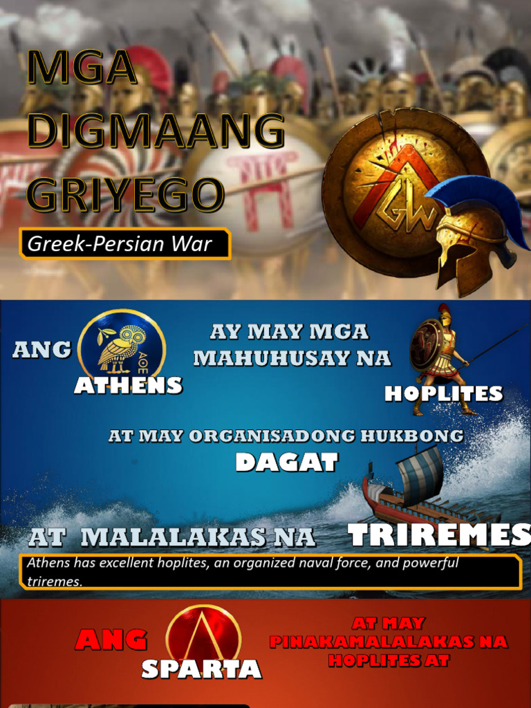 Digmaang Griyego Part 1 | PDF