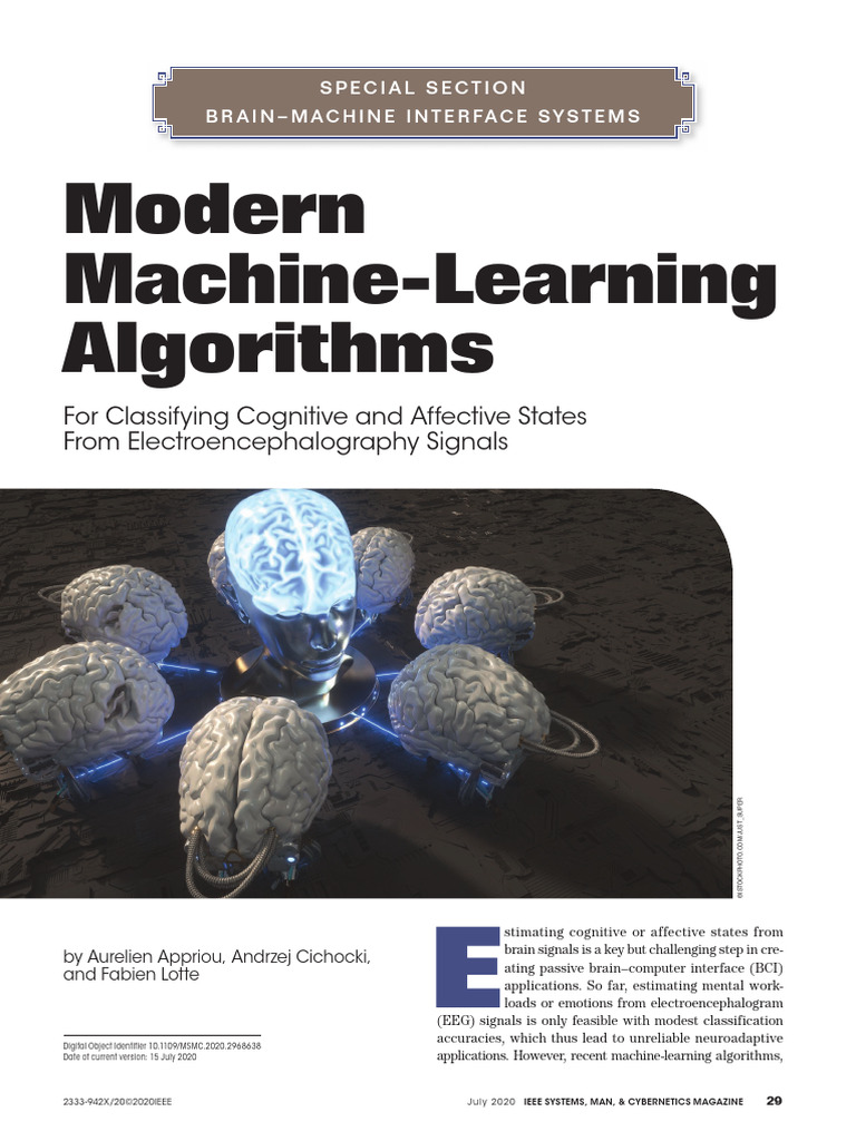 (2020) Modern Machine-Learning Algorithms For Classifying Cognitive and ...