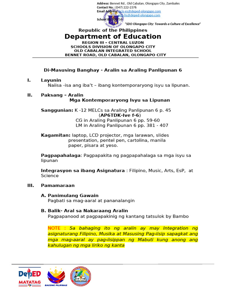 Department of Education | PDF