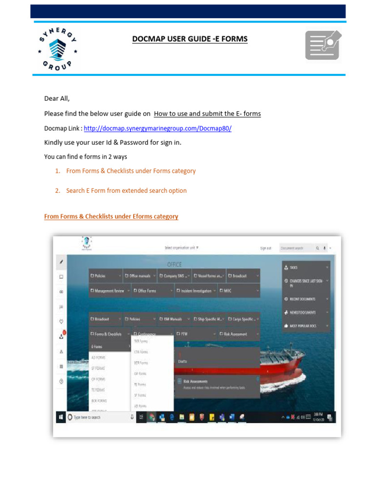 DOCMAP E Forms | PDF