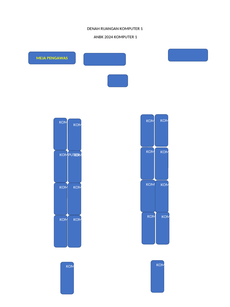 Denah Ruangan Komputer 1 | PDF