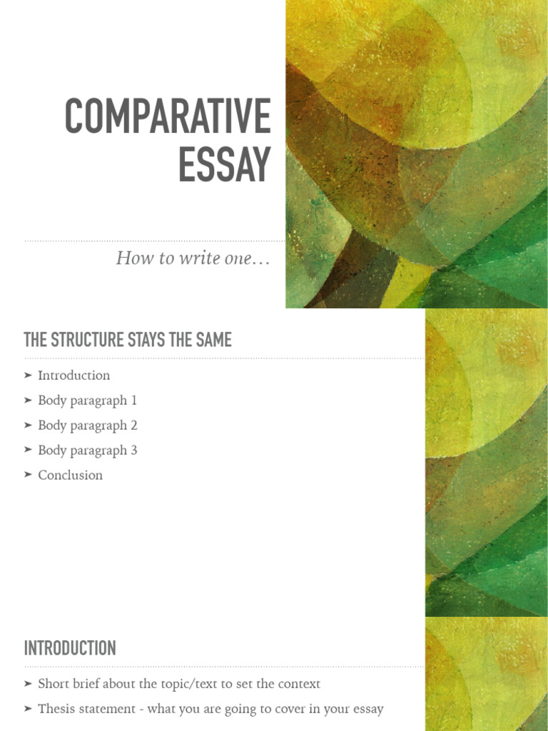 Comparative Essay | PDF