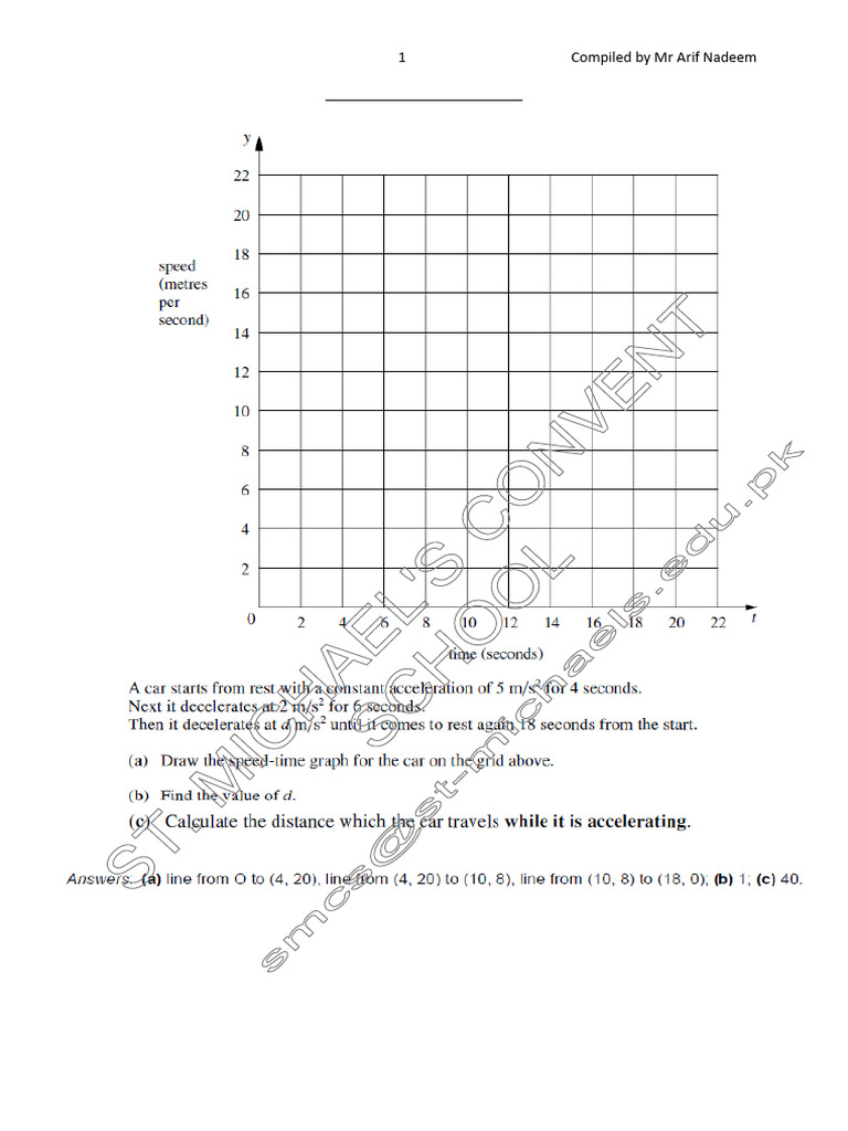 Kinematics Worksheet#3 | PDF