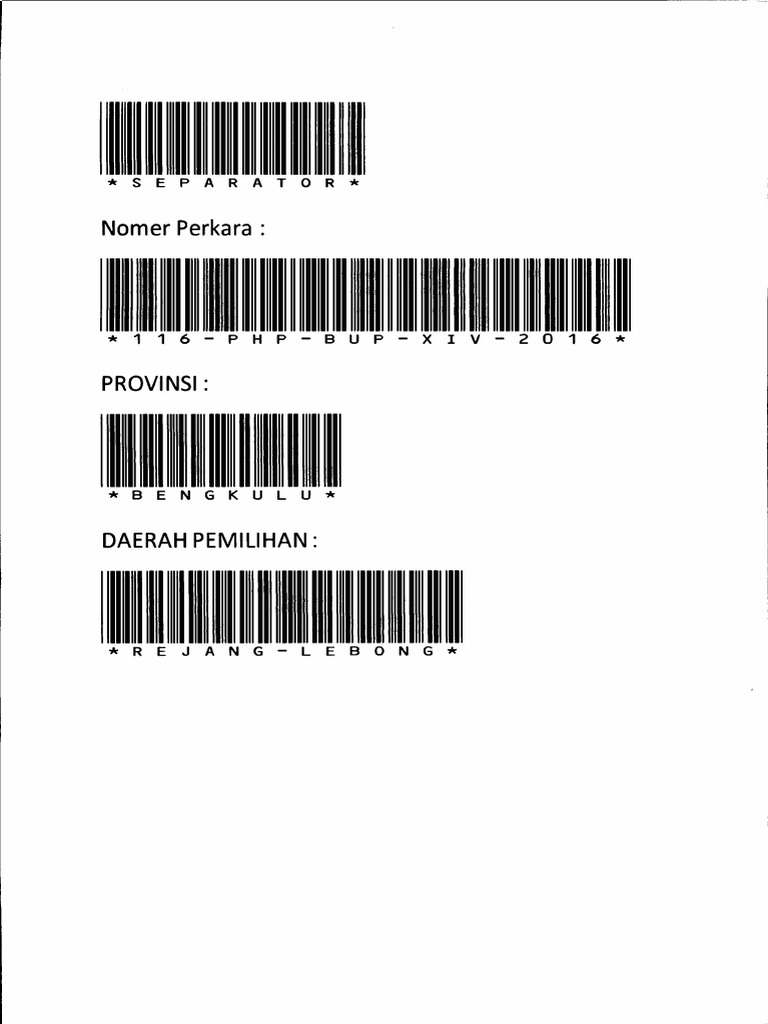 Permohonan - 116-PHP-BUP-XIV-2016 | PDF