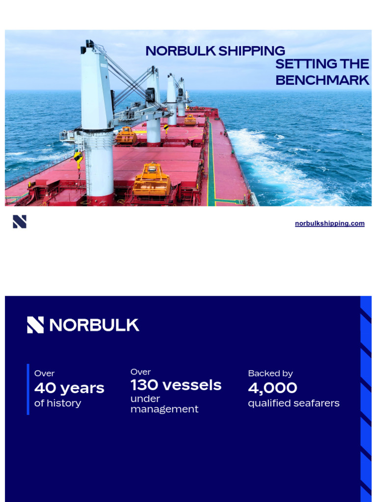 Norbulk Shipping Crewing Presentation | PDF