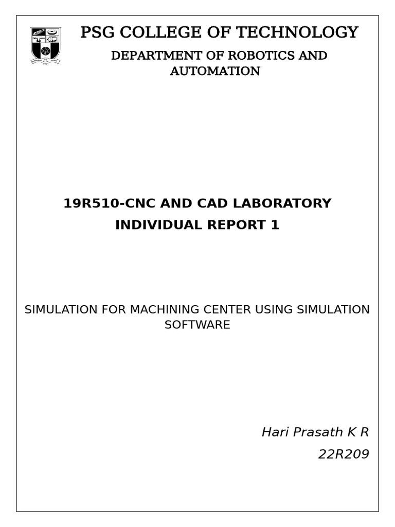 CNC Indivudal Report 209 | PDF