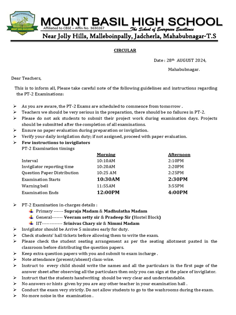 PT-2 - Circular Instruction | PDF