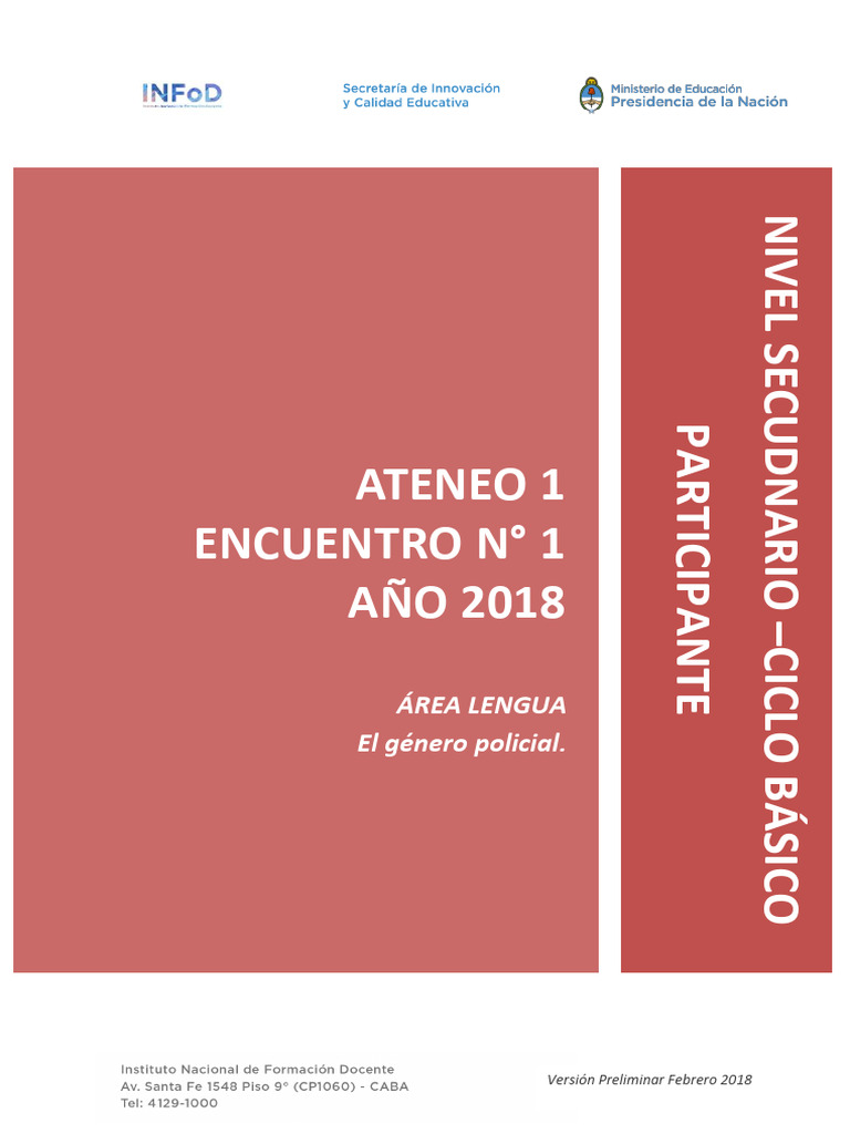 1.1. Nivel Secundario Ateneo Didáctico #1 Encuentro 1 Ciclo Básico ...