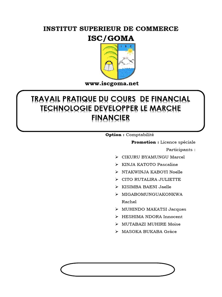TP Isc Goma Fin Tech | PDF