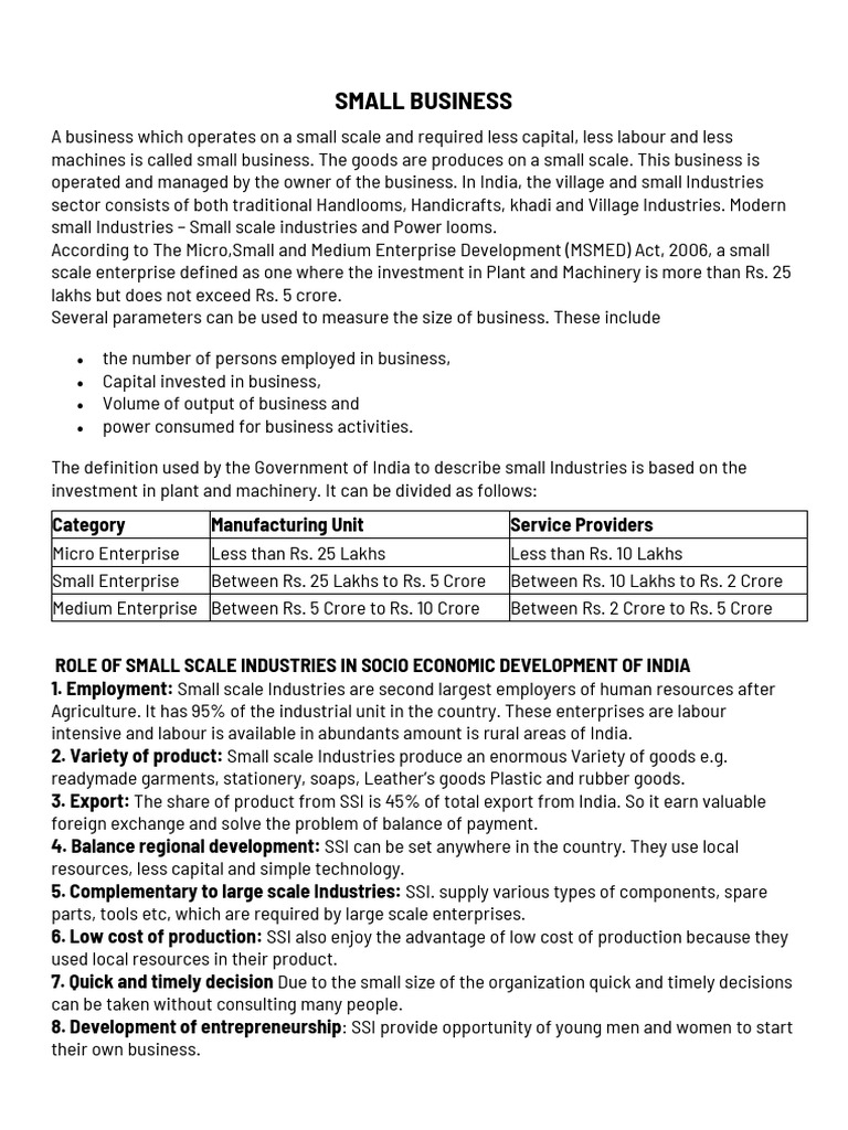 Small Business | PDF