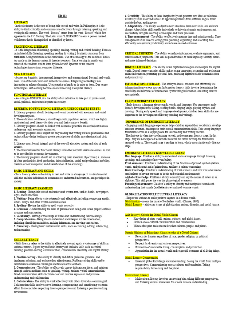 Ed 102 Midterm | PDF