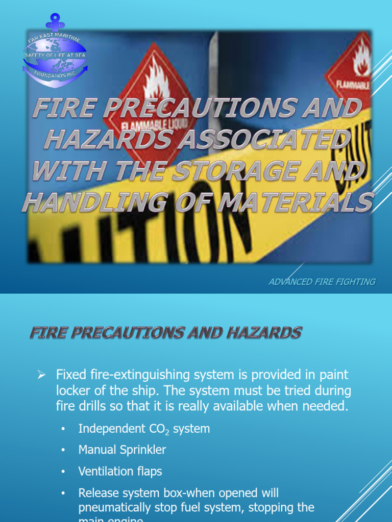 Day 3 - Fire Precautions and Hazards Associated With The Storage and Handling of Materials | PDF