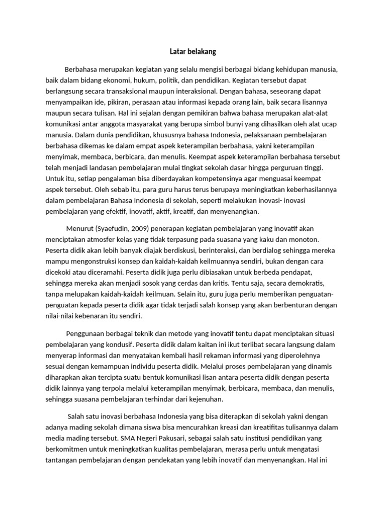 T7 Latar Belakang DT Kel New | PDF