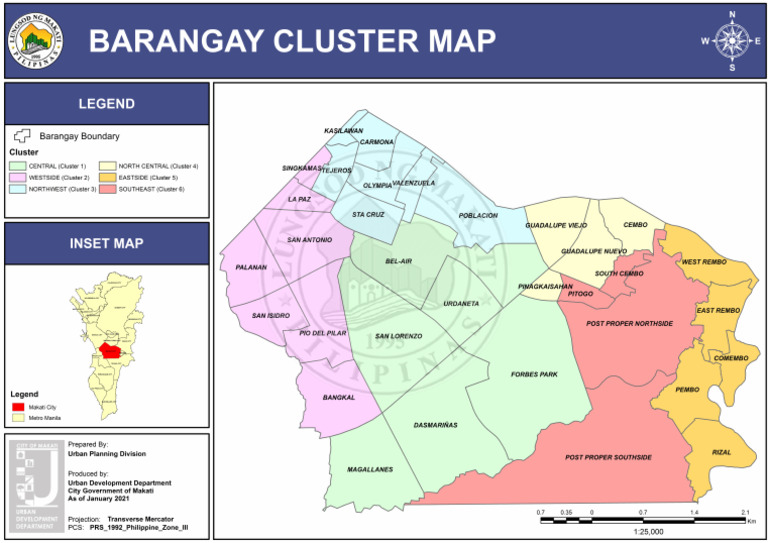 Barangay Cluster Map | PDF