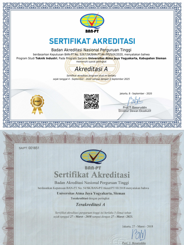Akreditasi Program Studi Dan Universitas Uajy | PDF