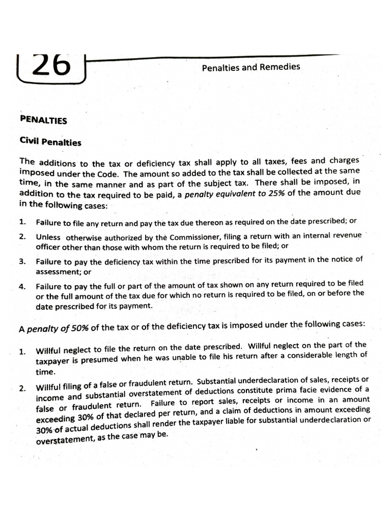 Penalties and Remedies | PDF