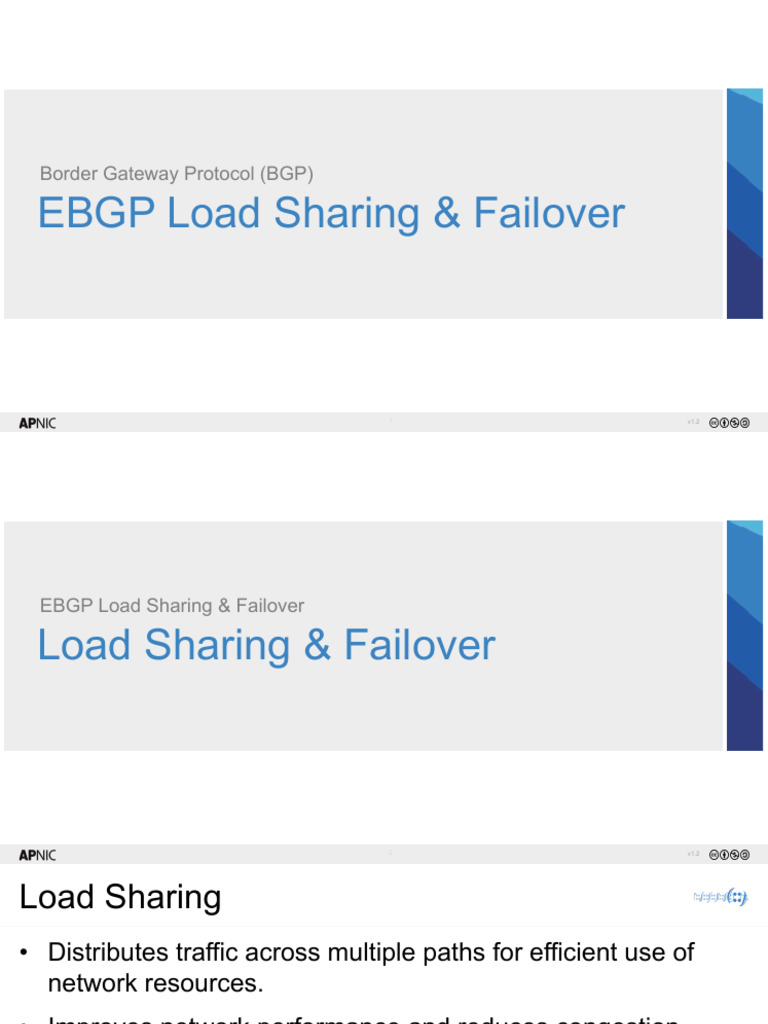 d2 s4 Ebgp Load Sharing and Failover | PDF