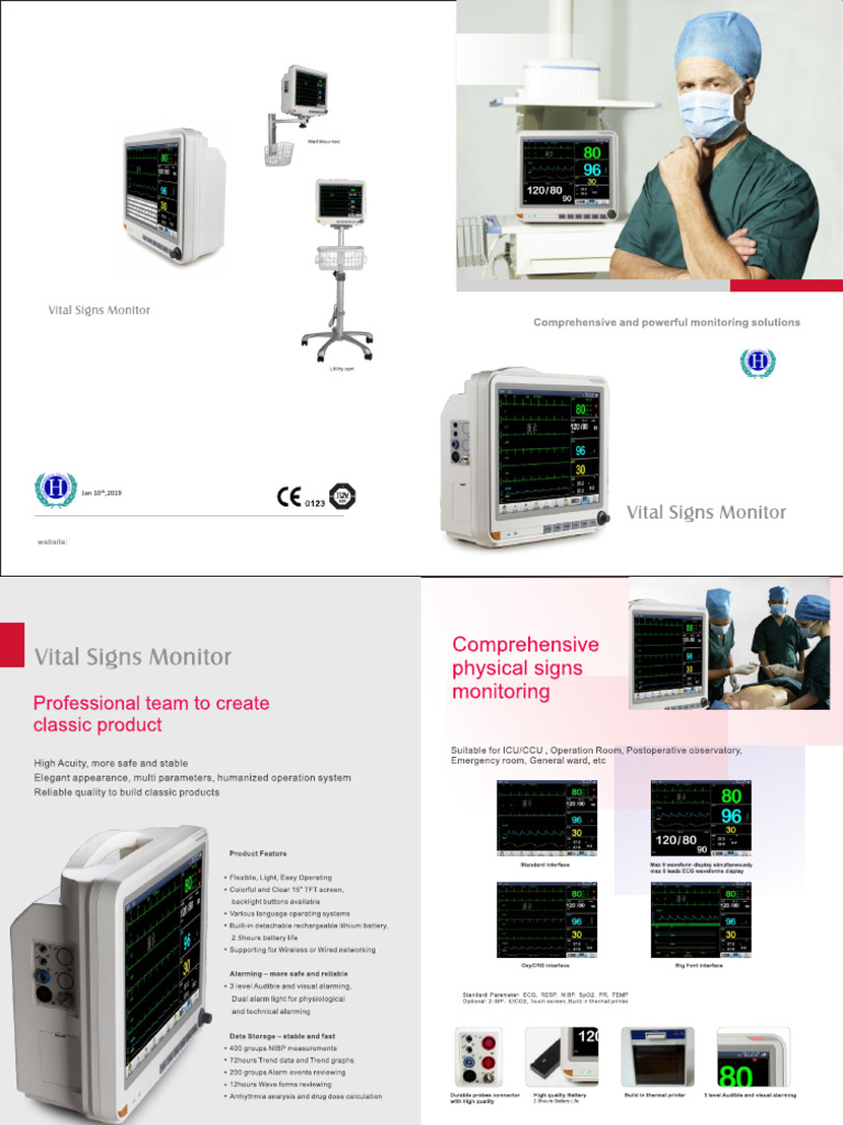 HM-8000H 15"patient Monitor (Healicom) | PDF