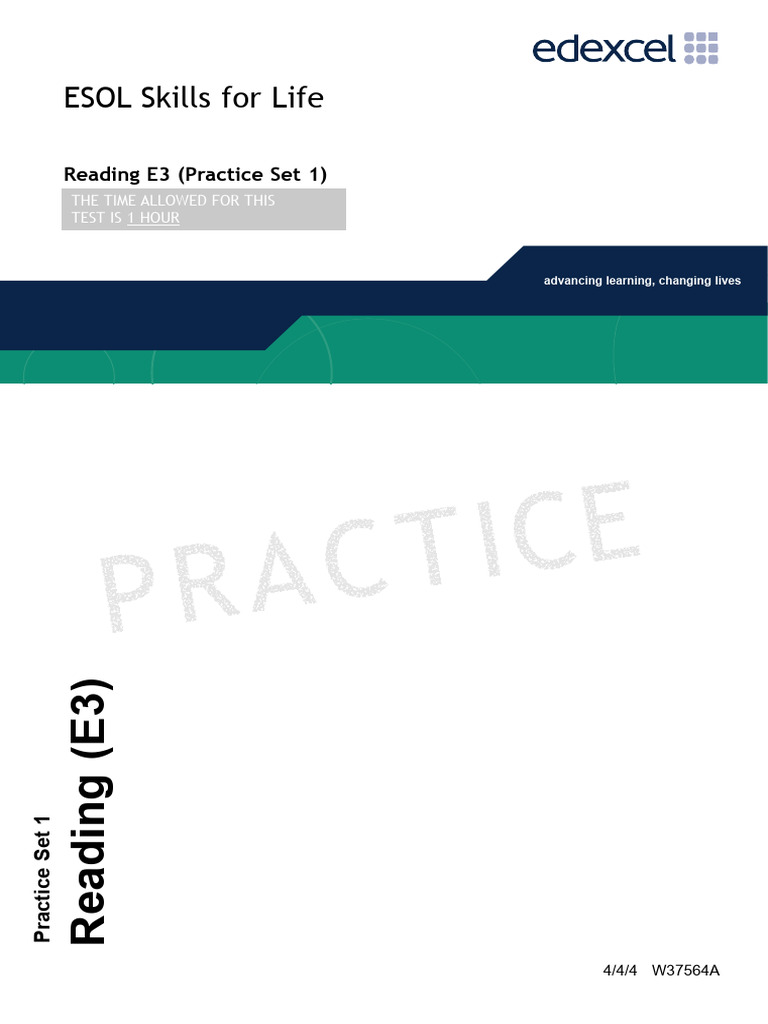 ESOL Reading Practice SET 1 E3 | PDF | Refrigerator | Cost Of Living