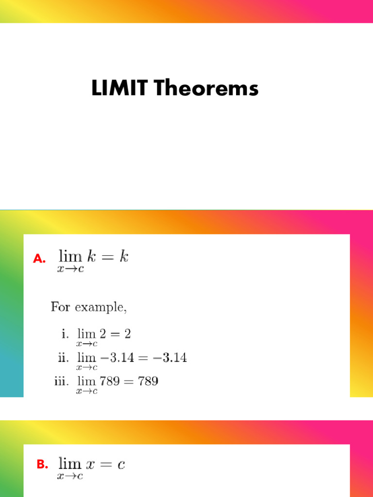 Limit Theorems | PDF