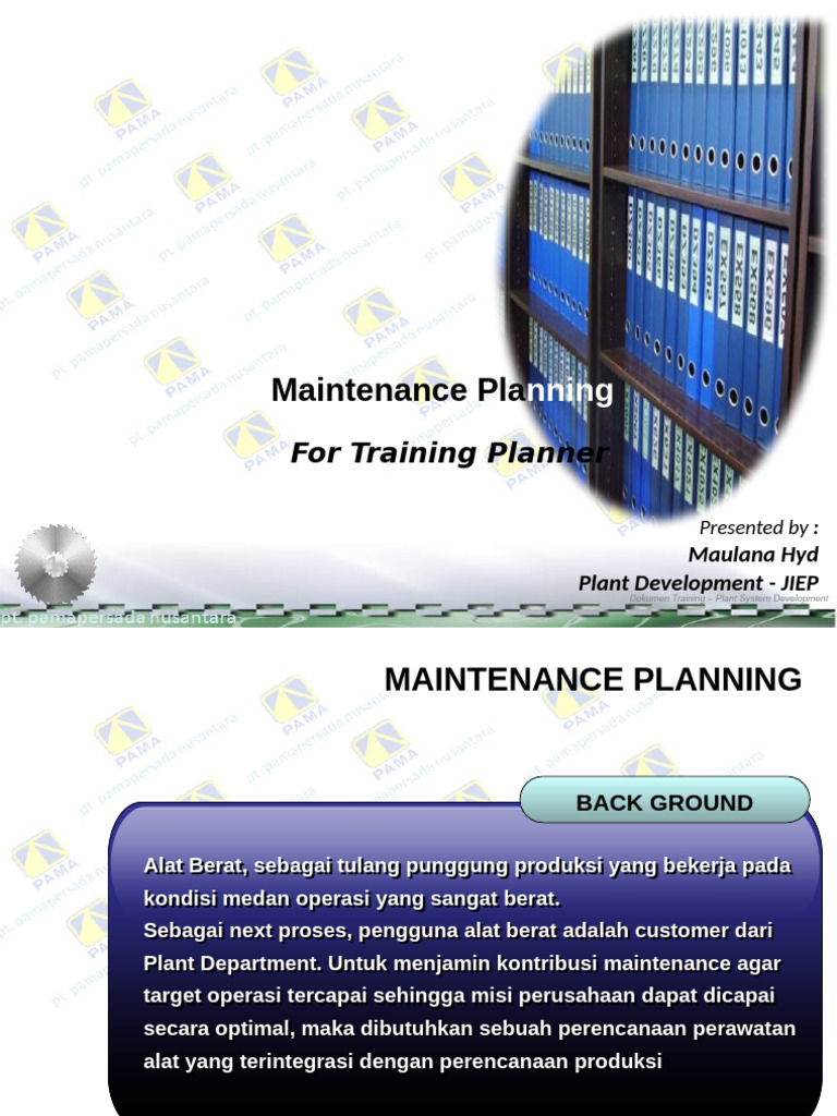 Maintenance Planning | PDF