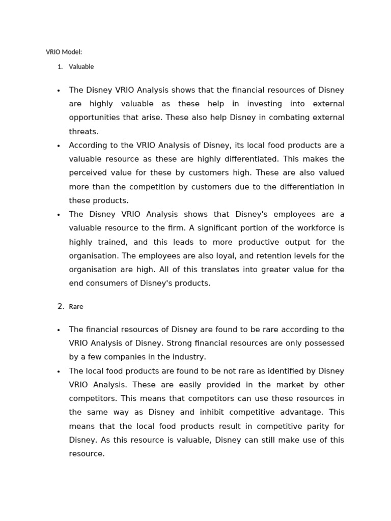 Disney Industry Analysis | PDF