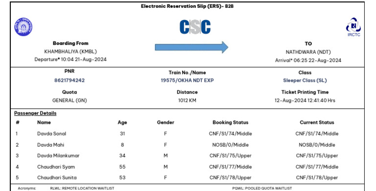 CSC E-Governance Service India Limited - Ticket Details | PDF