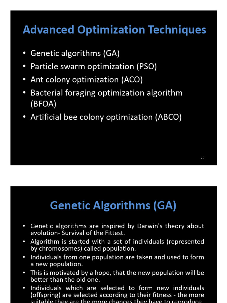 Genetic Algorithm and Pso | PDF