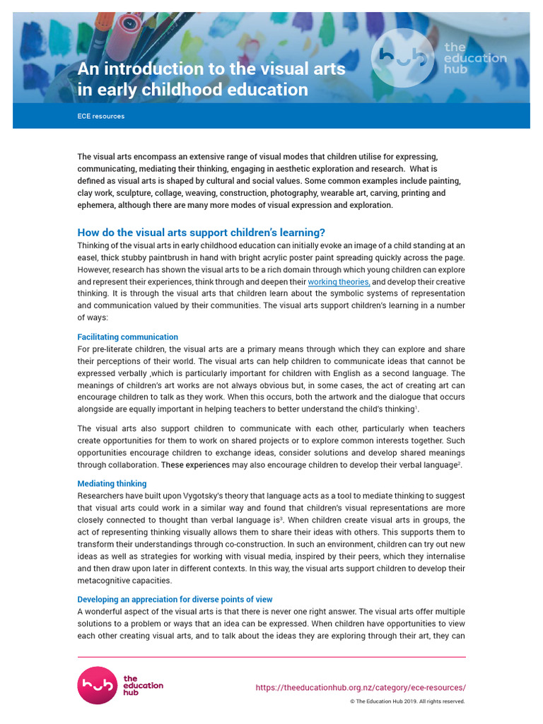 An Introduction To The Visual Arts in Early Childhood Education | PDF ...