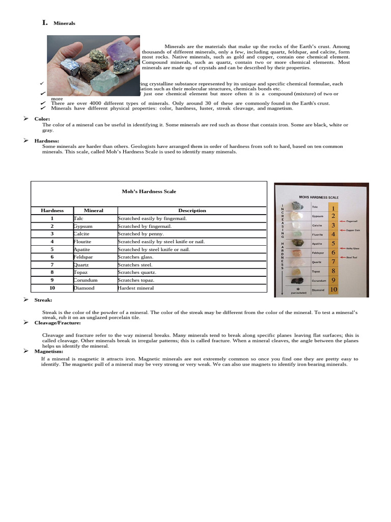 Earth Materials and Processes Reviewer | PDF