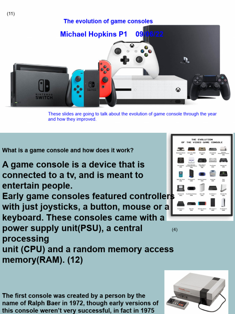 History of Game Consoles. | PDF
