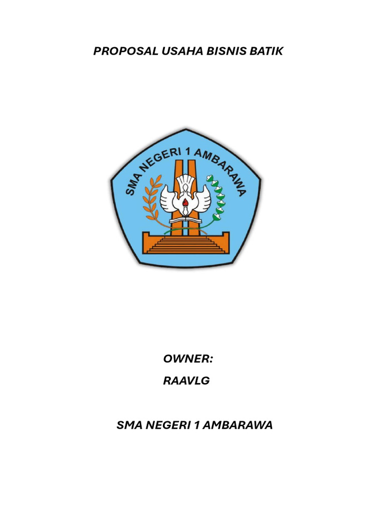 Proposal Usaha Bisnis Batik | PDF