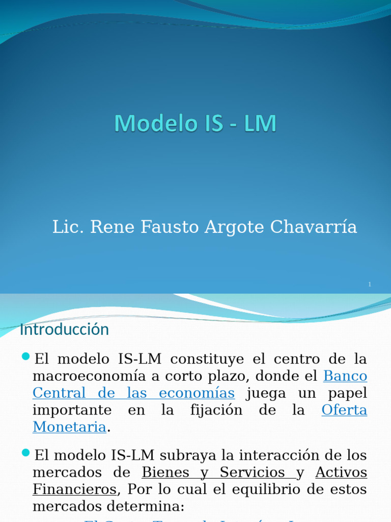 T - 5 Modelo Is-Lm | PDF